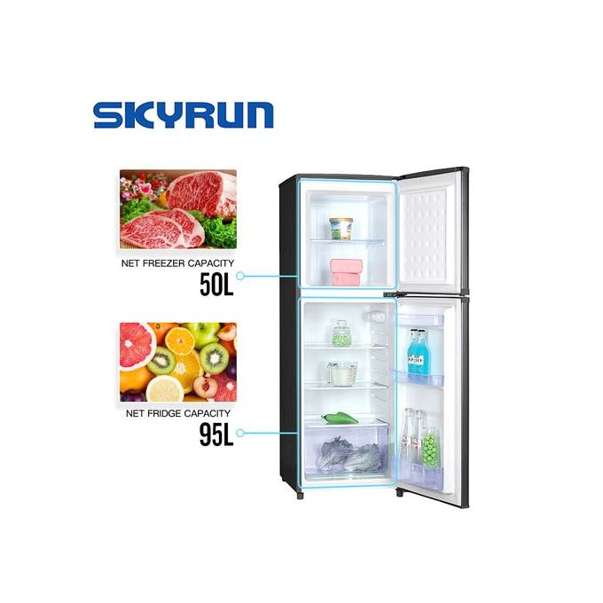 Skyrun 145 Liters Top Mount Double Door Fridge | BCD-145 - Zit Nigeria ...