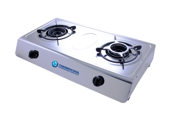 Thermocool Table Top Gas Cooker Stainless Duo + 12.5kg Gas Cylinder ...